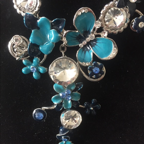 Jewelry | Blue Butterfly Necklace | Poshmark